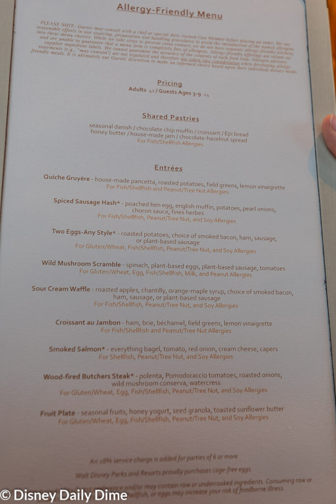 Topolino’s Terrace Character Breakfast a la Art Gluten Free Review ...